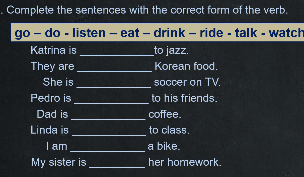 Complete the sentences with the correct form | StudyX