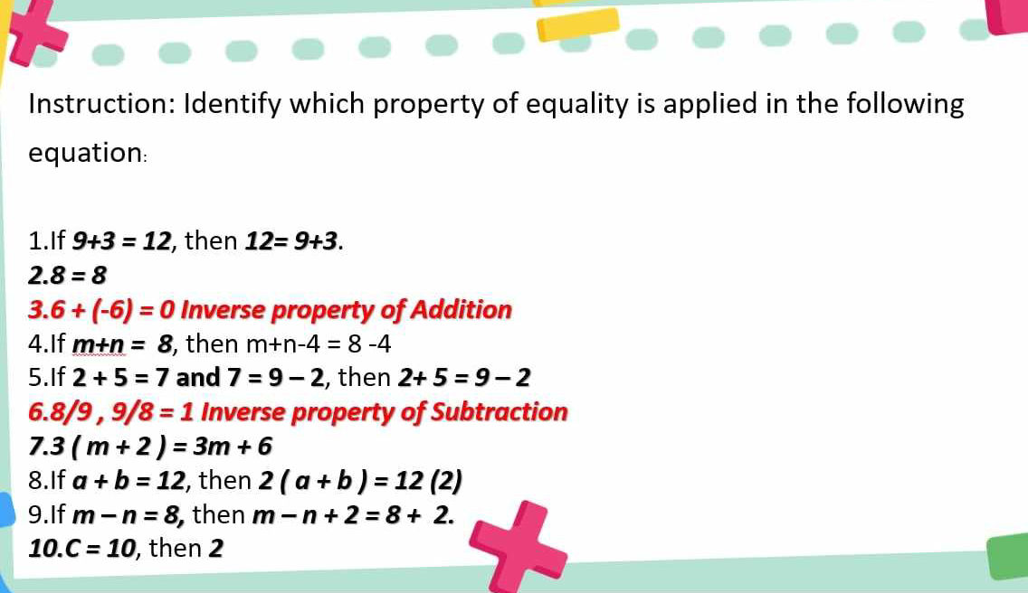 Instruction: Identify which property of | StudyX