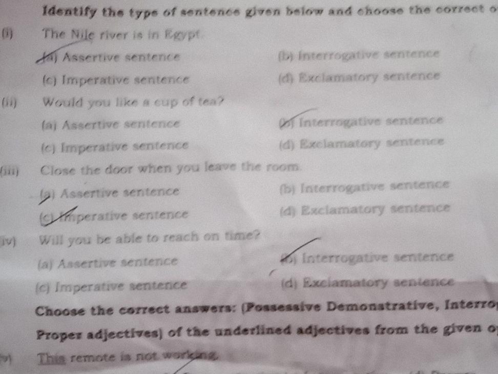 (i) The Nile river is in Egypt. (a) | StudyX