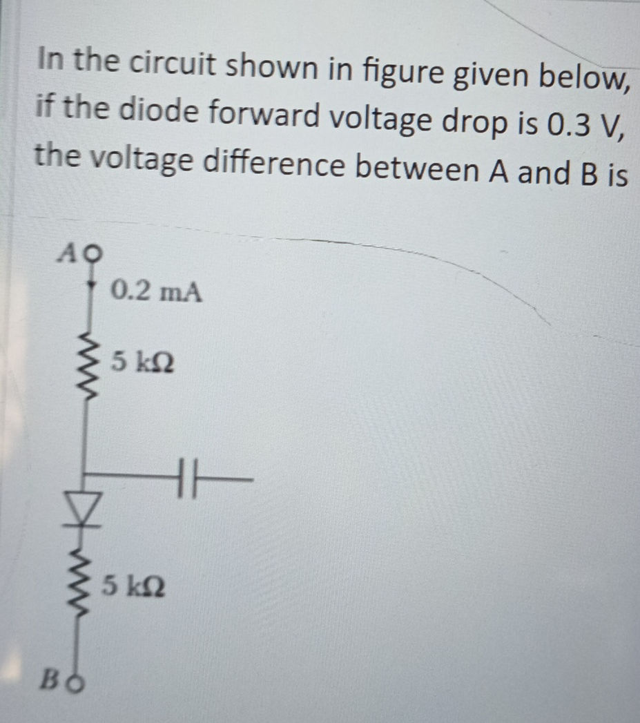 In the circuit shown in figure given below, | StudyX