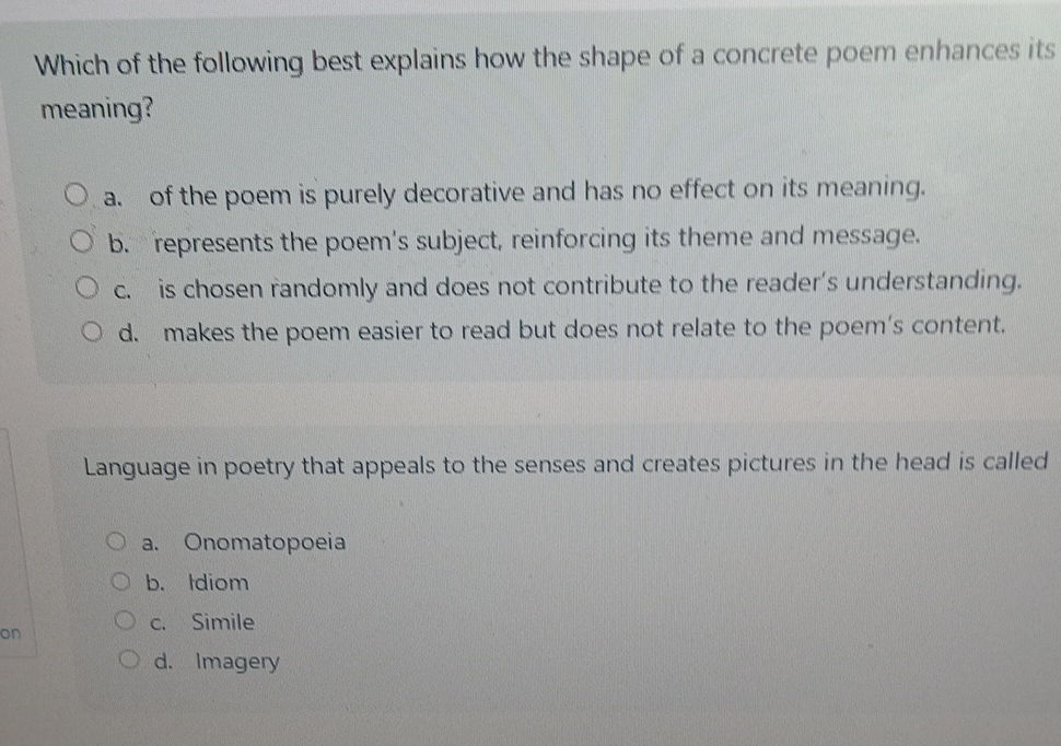 Which of the following best explains how the | StudyX