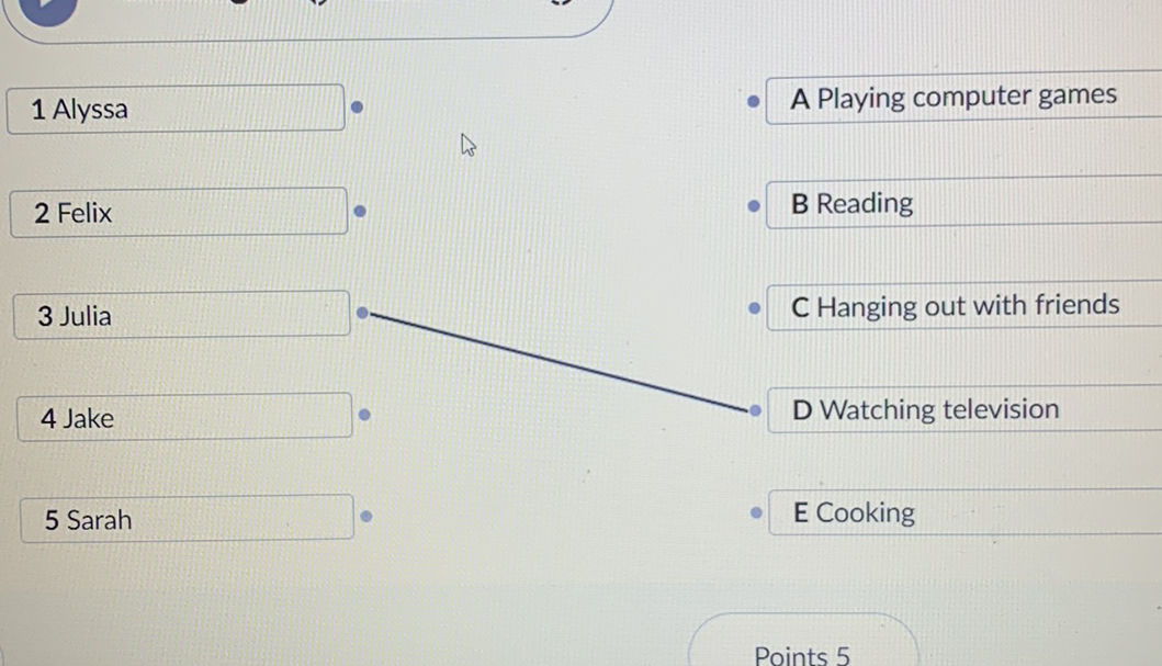 1 Alyssa 2 Felix 3 Julia 4 Jake 5 Sarah A | StudyX