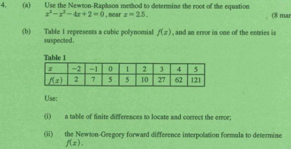 (a) Use the Newton-Raphson method to | StudyX