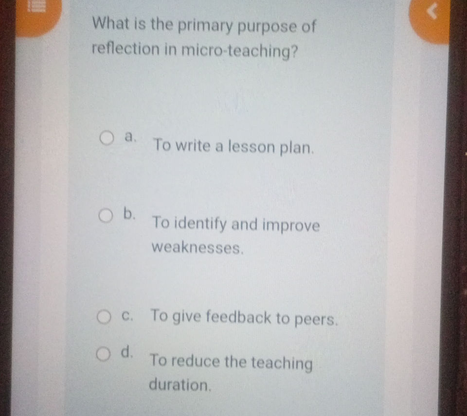 What is the primary purpose of reflection in | StudyX