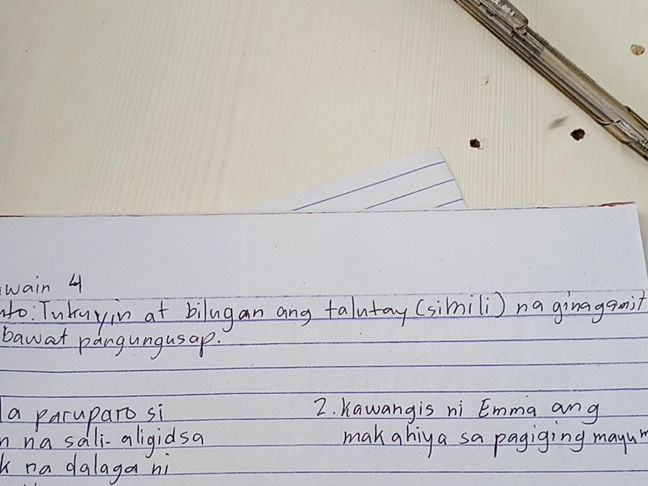 wain 4 to: Tukuyin at bilugan ang talutay | StudyX