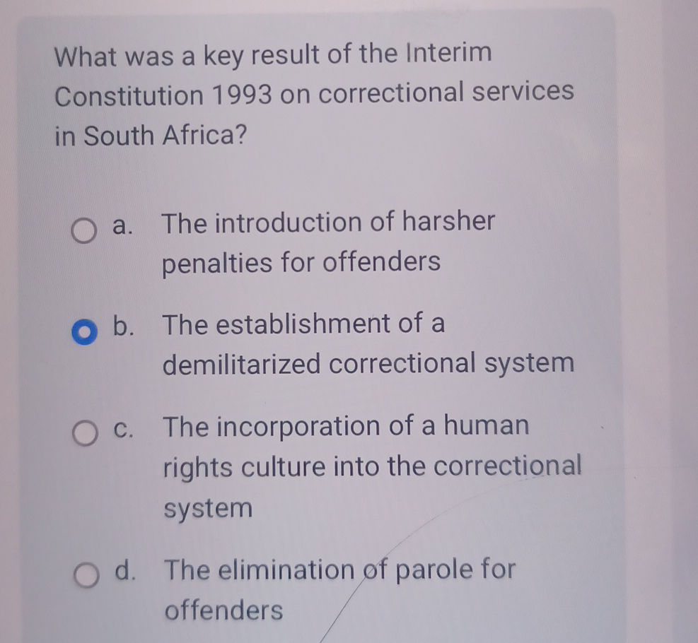 What was a key result of the Interim | StudyX