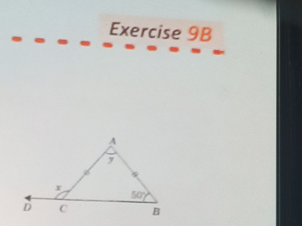 In the given figure, find the value of $x$ | StudyX
