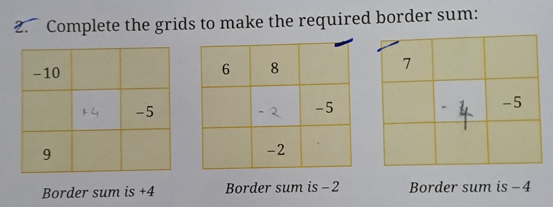 2. Complete the grids to make the required | StudyX