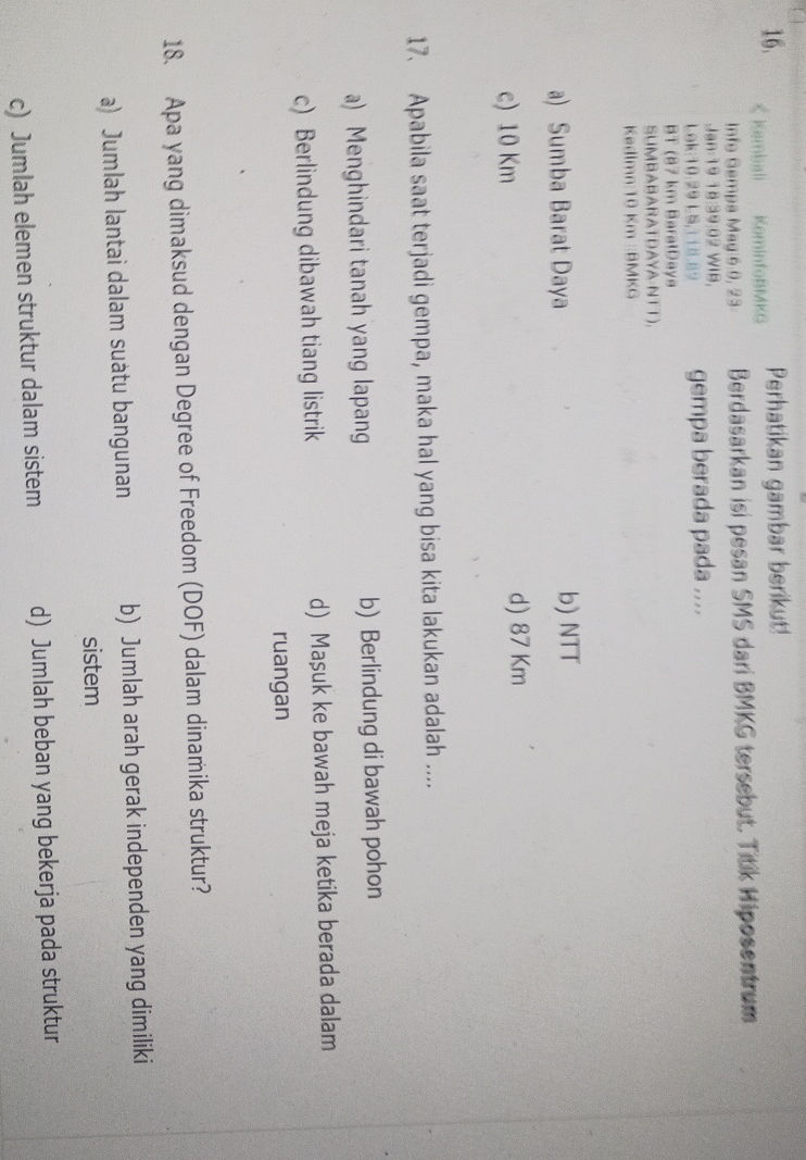 16. Perhatikan gambar berikut! Berdasarkan | StudyX