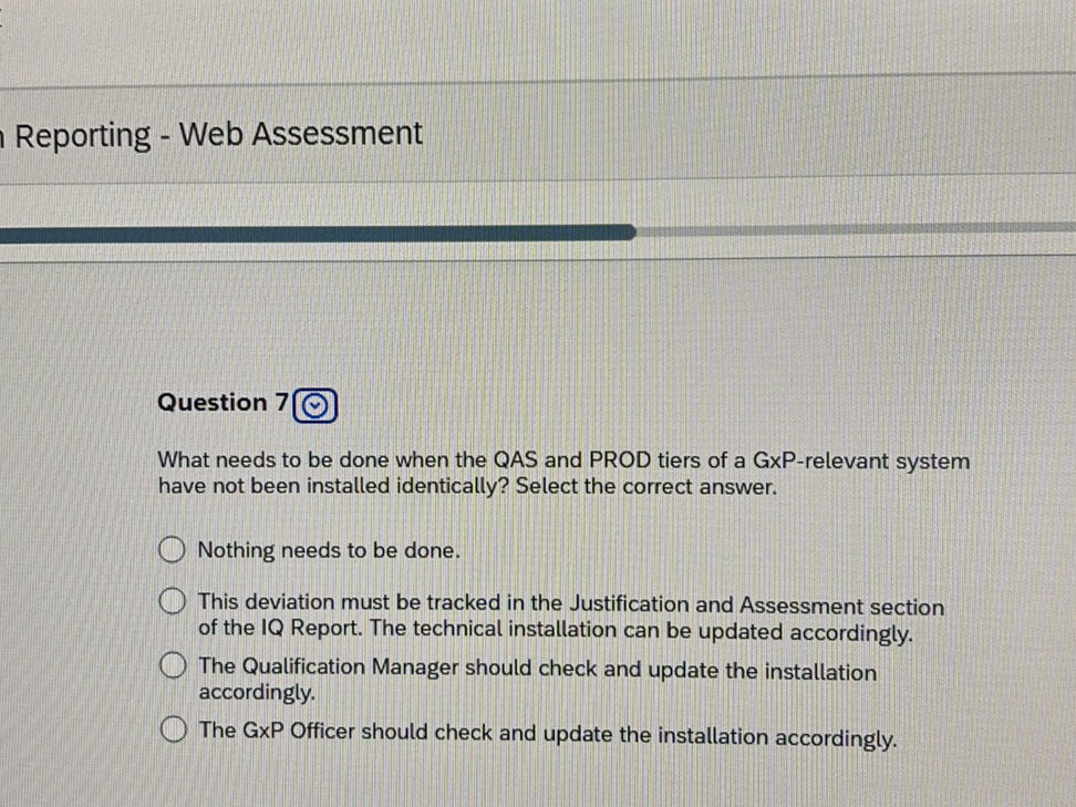 What needs to be done when the QAS and PROD | StudyX