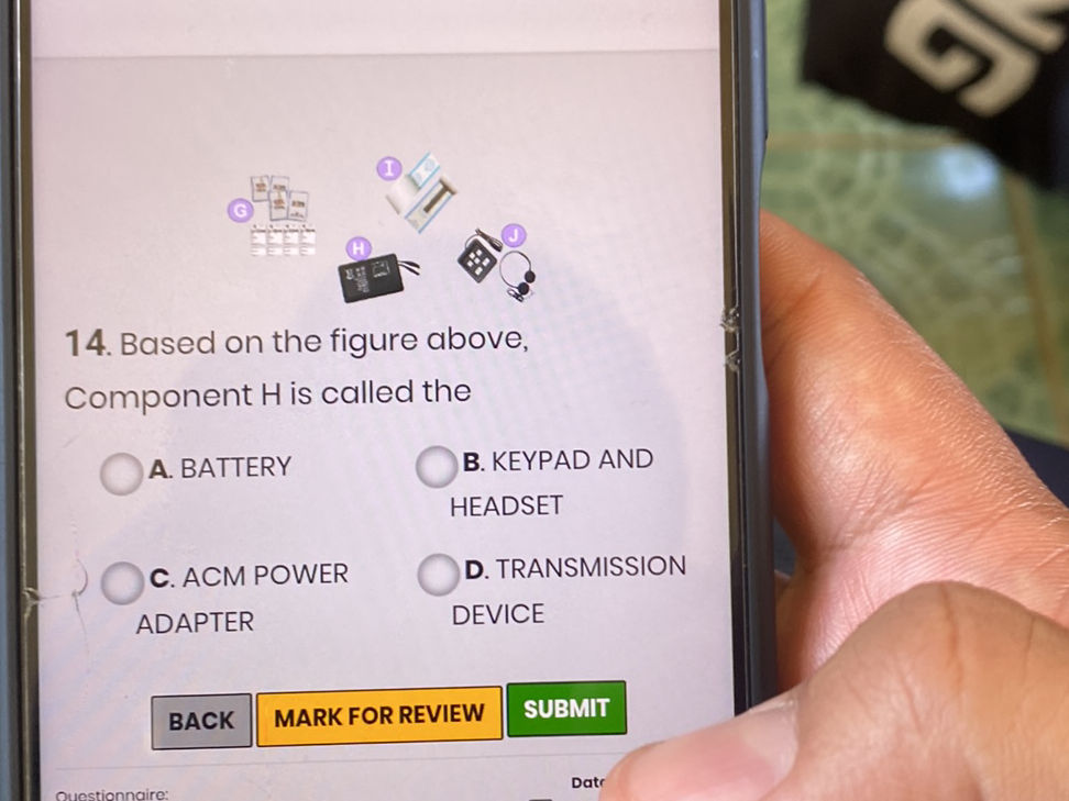 14. Based on the figure above, Component H | StudyX
