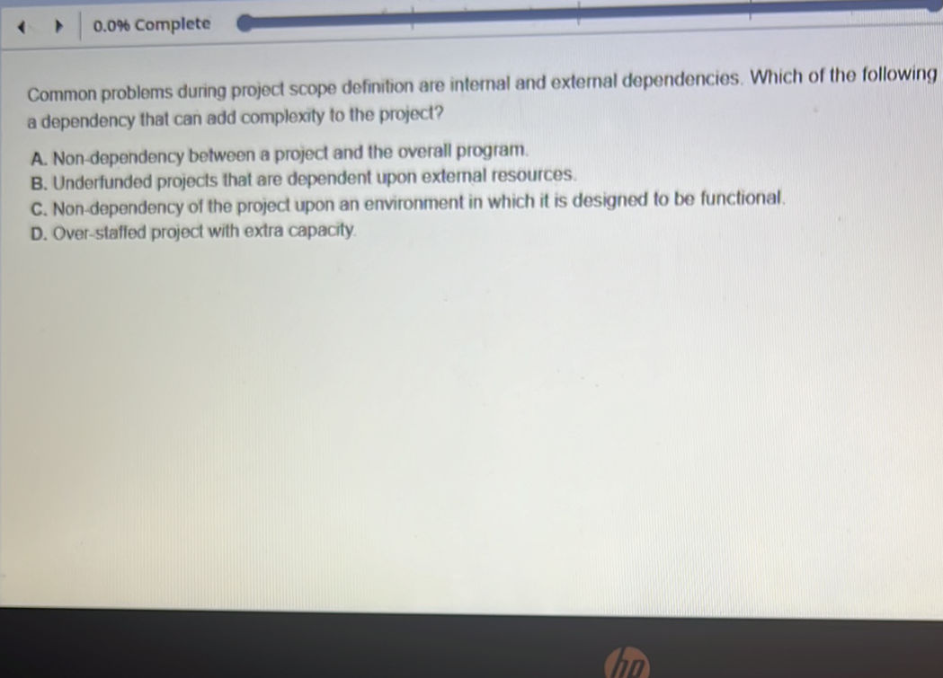 Common problems during project scope | StudyX