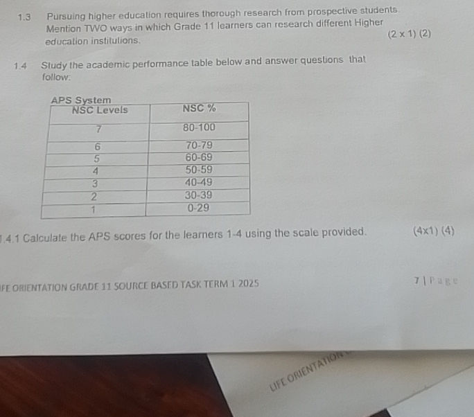 1.3 Pursuing higher education requires | StudyX