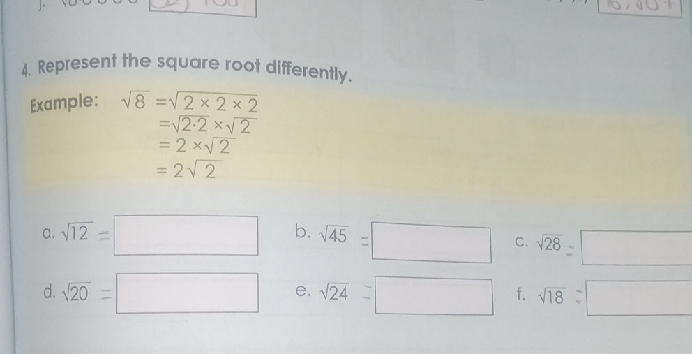 4. Represent the square root differently. | StudyX