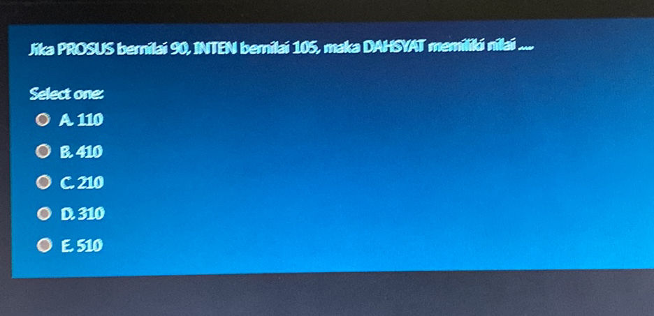 Jika PROSUS bernilai 90, INTEN bernilai 105, | StudyX