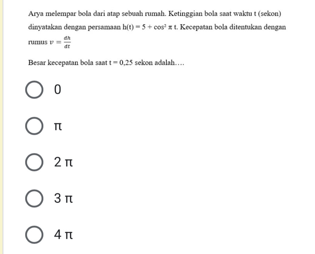 Arya melempar bola dari atap sebuah rumah. | StudyX