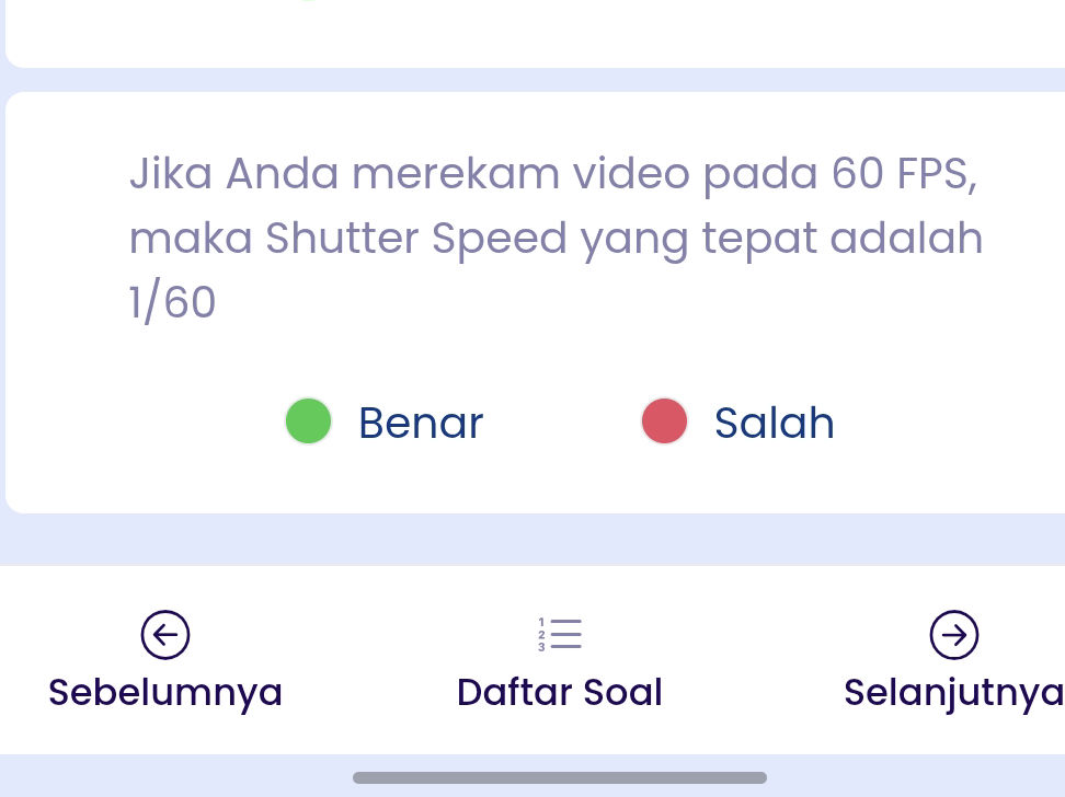 Jika Anda merekam video pada 60 FPS, maka | StudyX