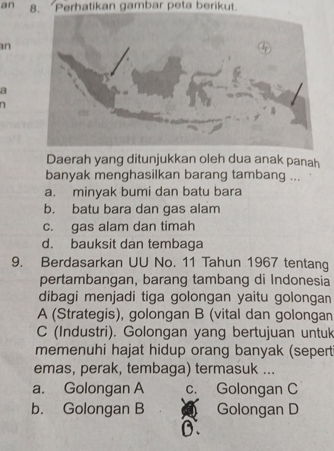 8. Perhatikan gambar peta berikut. Daerah | StudyX