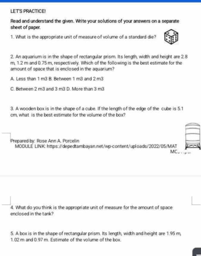 1. What is the appropriate unit of measure | StudyX