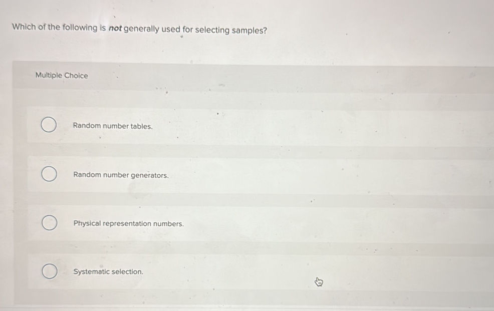 Which of the following is not generally used | StudyX