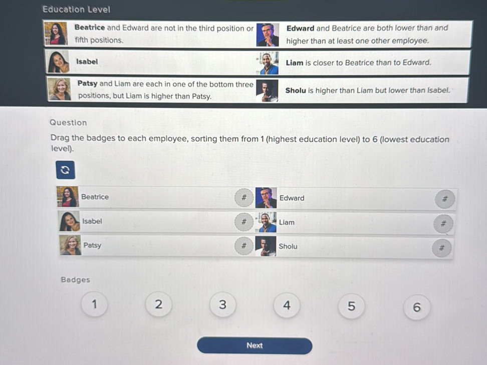 Beatrice and Edward are not in the third | StudyX