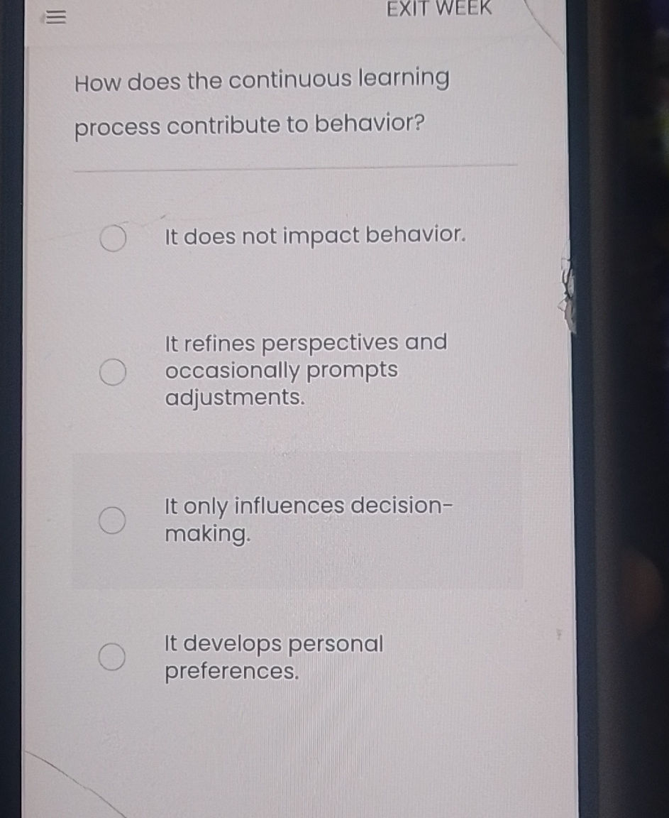 How does the continuous learning process | StudyX