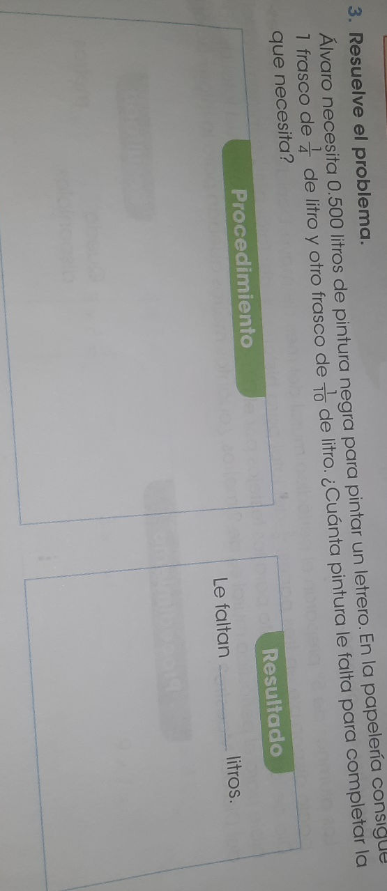 3. Resuelve el problema. Álvaro necesita | StudyX