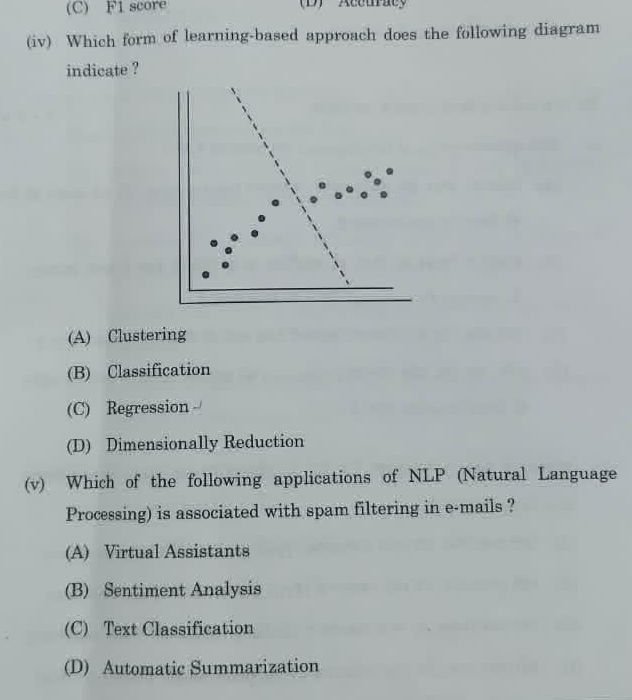 (iv) Which form of learning-based approach | StudyX