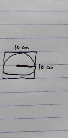 The image shows a square with sides labeled | StudyX