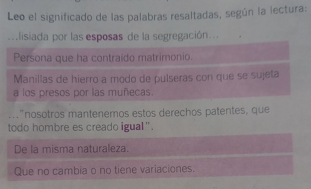 Leo el significado de las palabras | StudyX