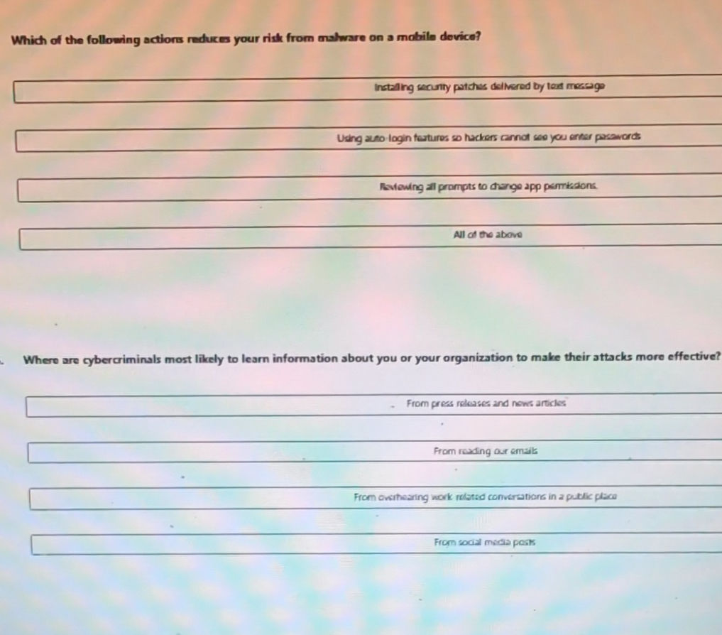 Which of the following actions reduces your | StudyX