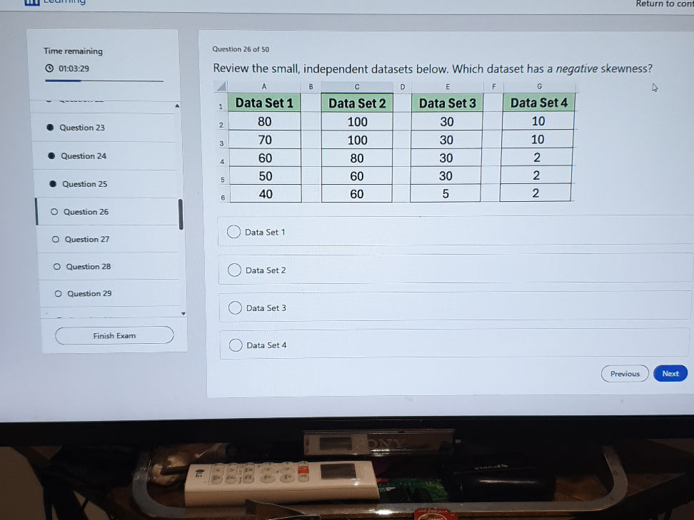 Review the small, independent datasets | StudyX