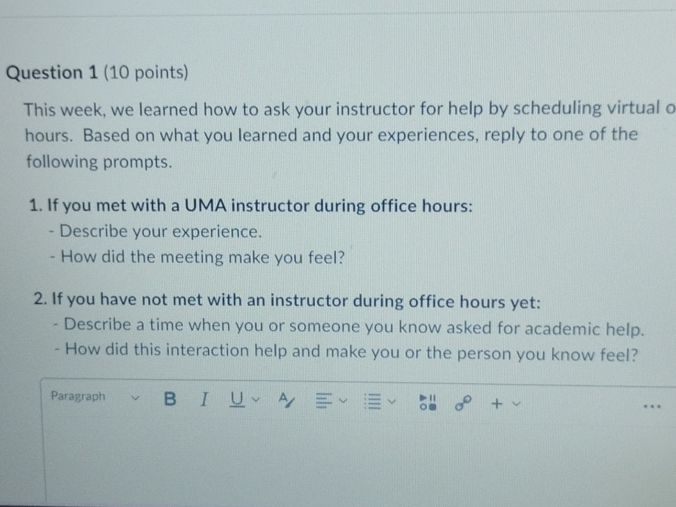 Question 1 (10 points) This week, we | StudyX