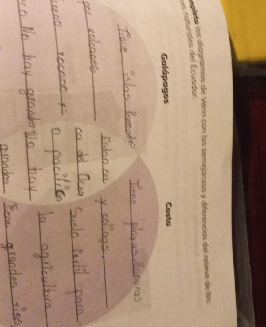 Completo los diagramas de Venn con las | StudyX