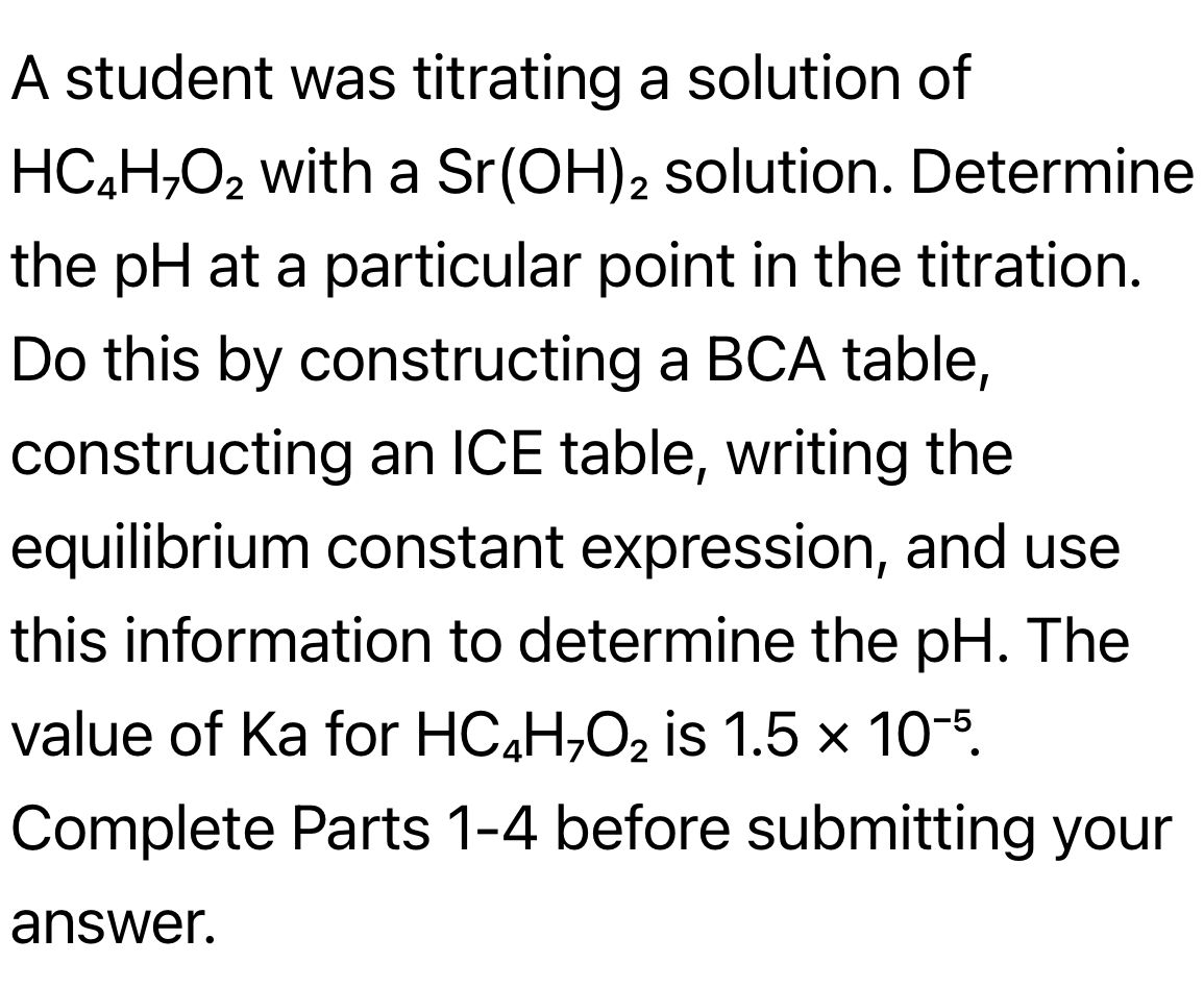 A student was titrating a solution of | StudyX