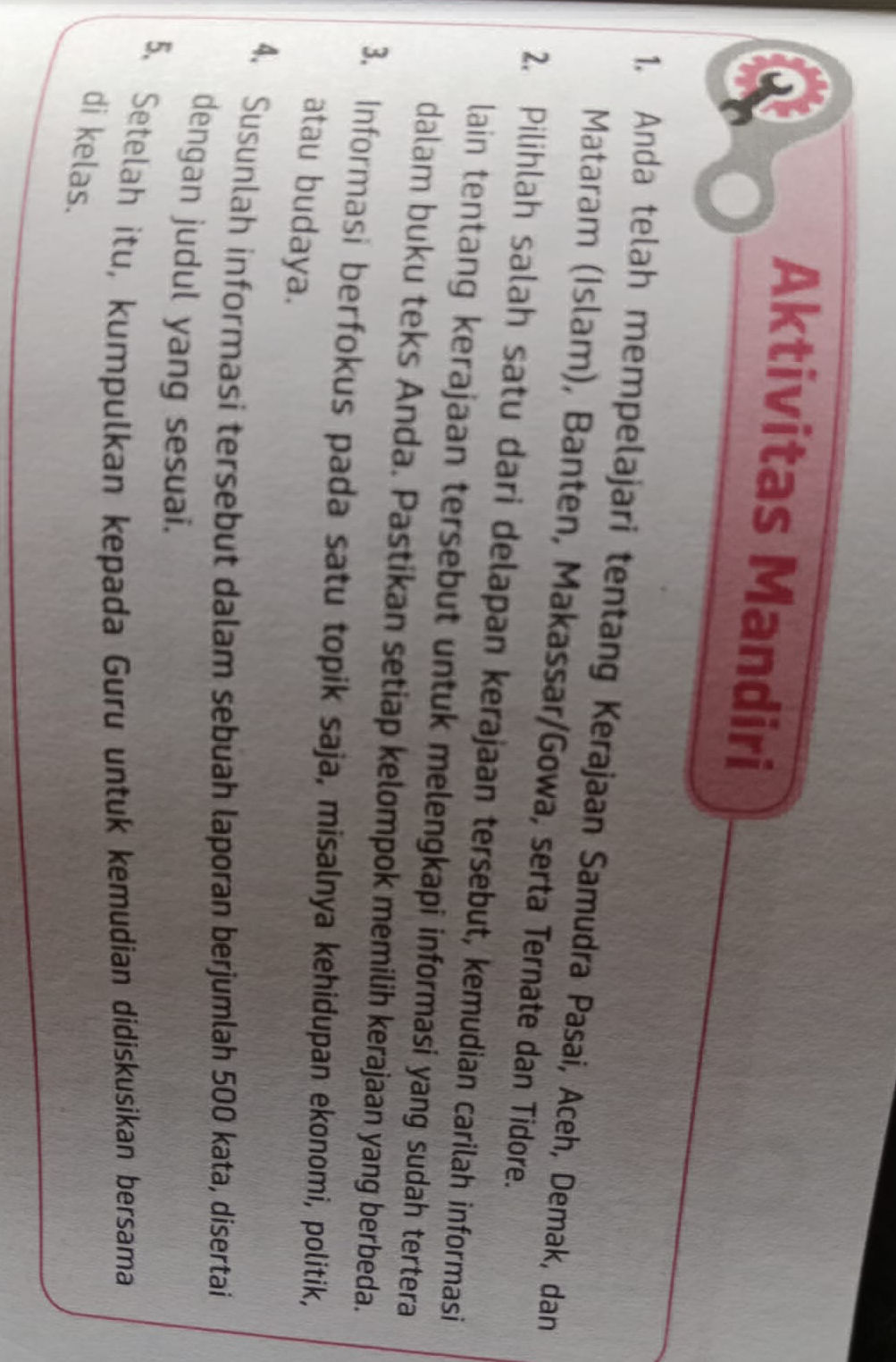 1. Anda telah mempelajari tentang Kerajaan | StudyX