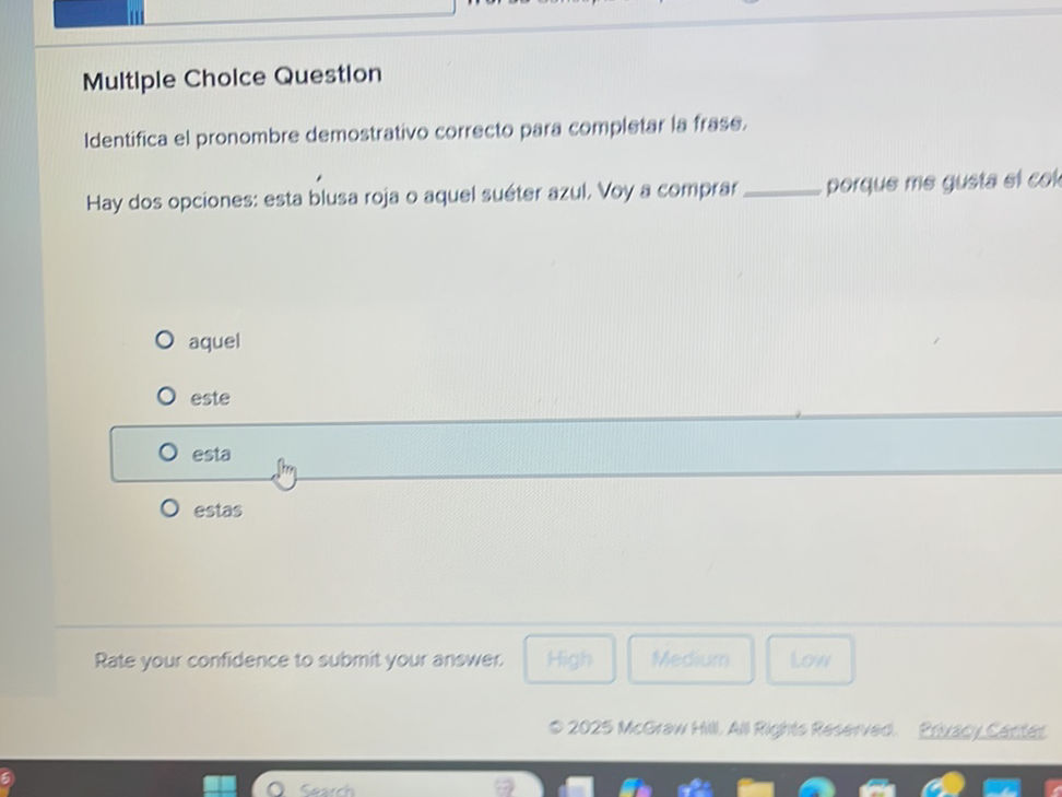 Multiple Choice Question Identifica el | StudyX