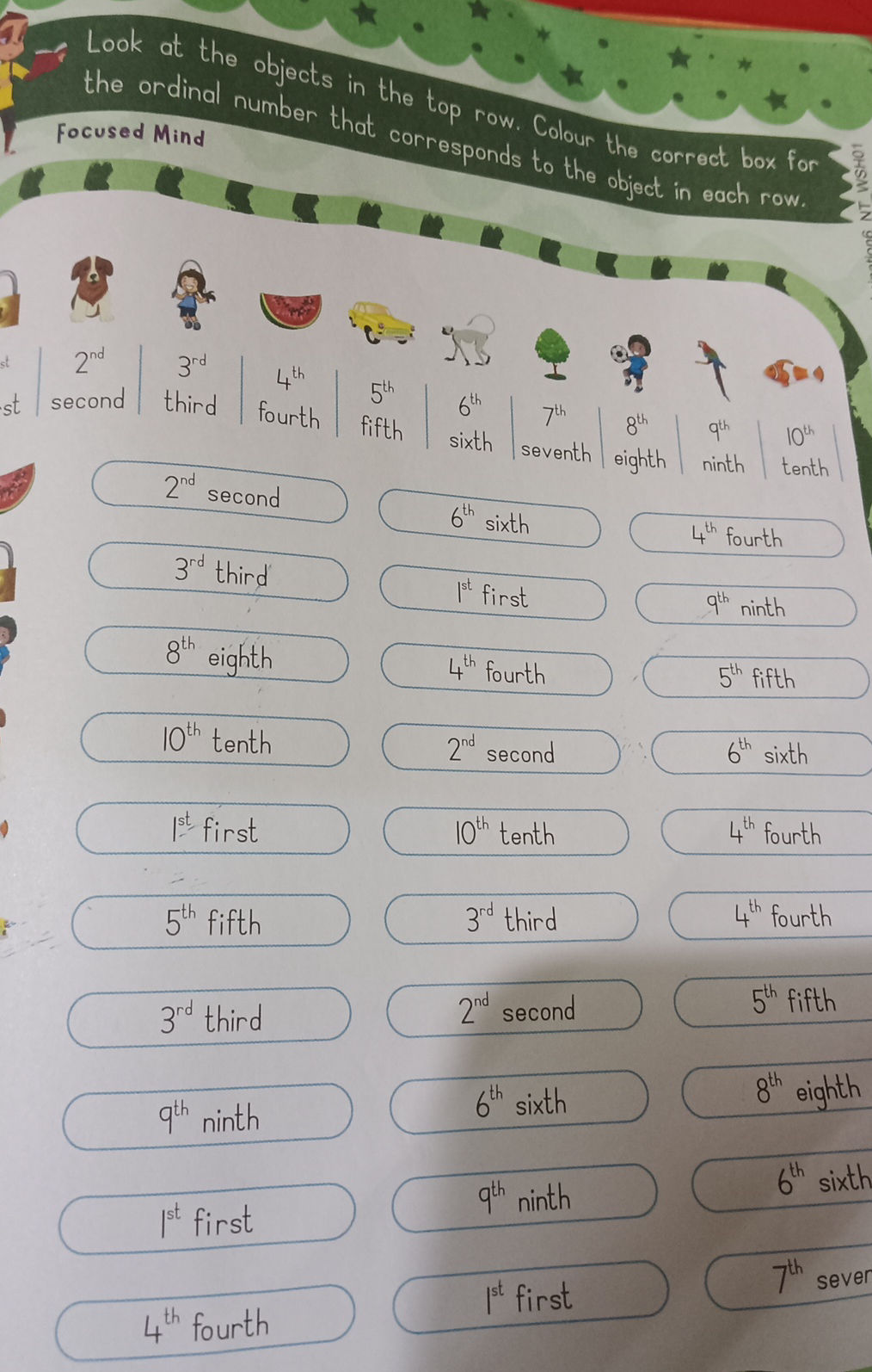 Look at the objects in the top row. Colour | StudyX
