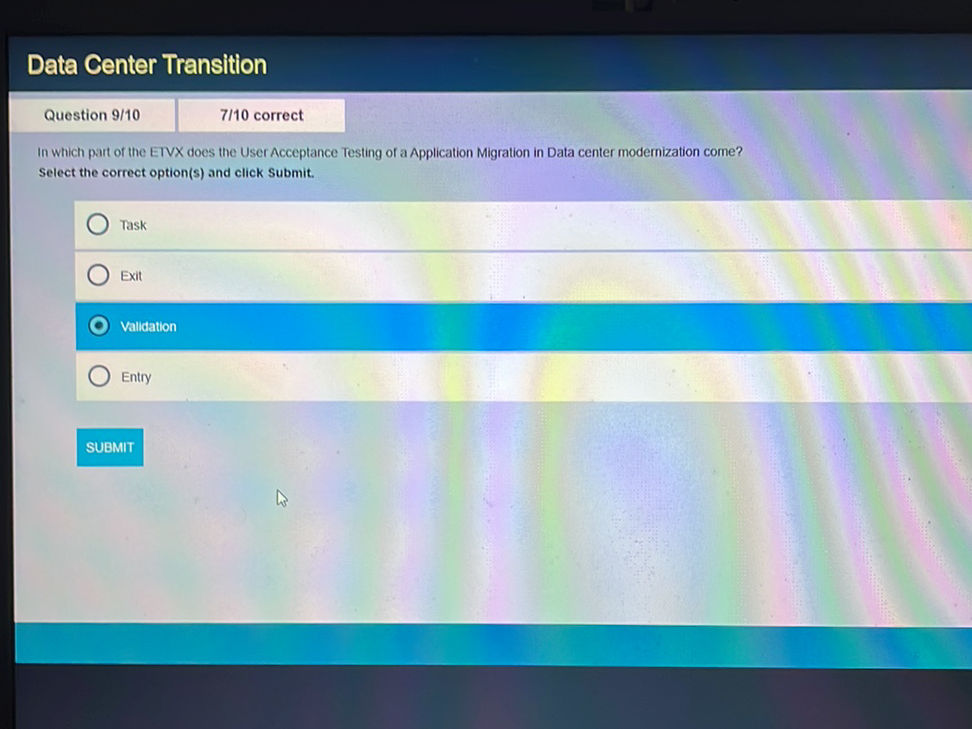 In which part of the ETVX does the User | StudyX