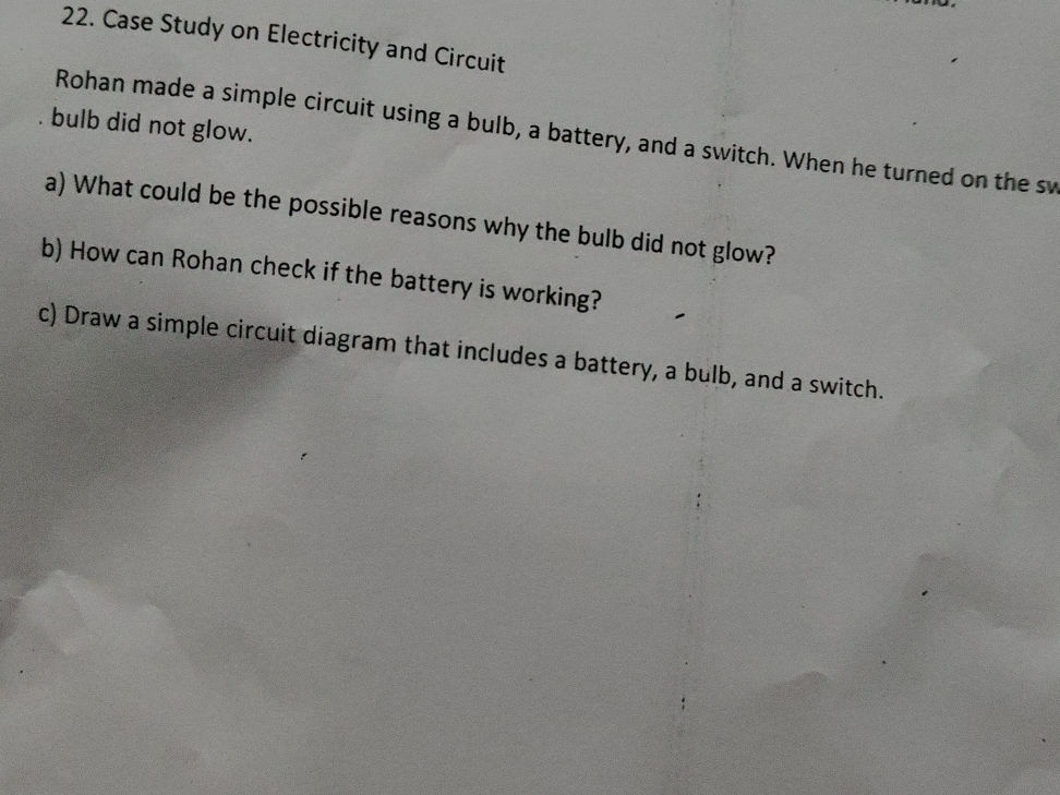 22. Case Study on Electricity and Circuit | StudyX