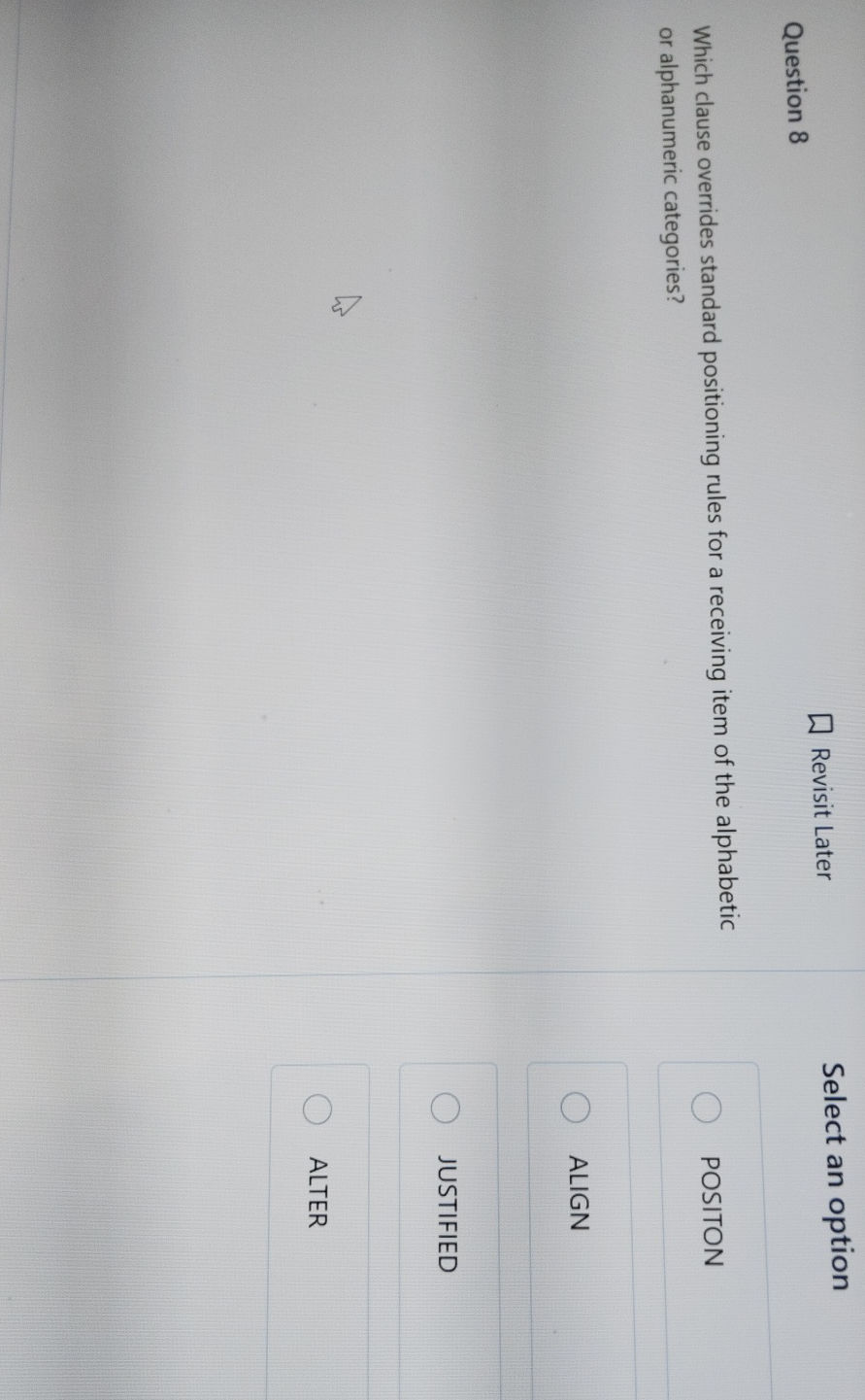 Question 8 Which clause overrides standard | StudyX
