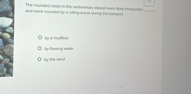 The rounded clasts in this sedimentary | StudyX