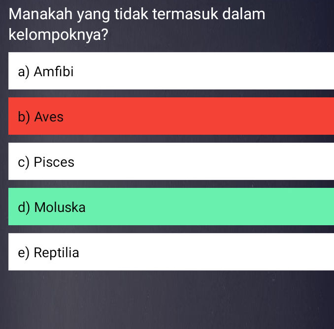 Manakah yang tidak termasuk dalam | StudyX