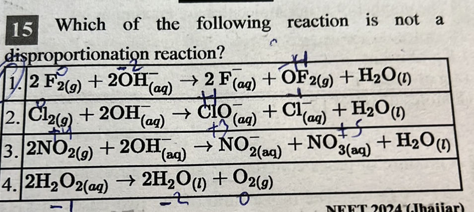 Which of the following reaction is not a | StudyX