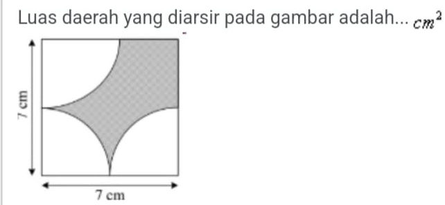 Luas daerah yang diarsir pada gambar | StudyX