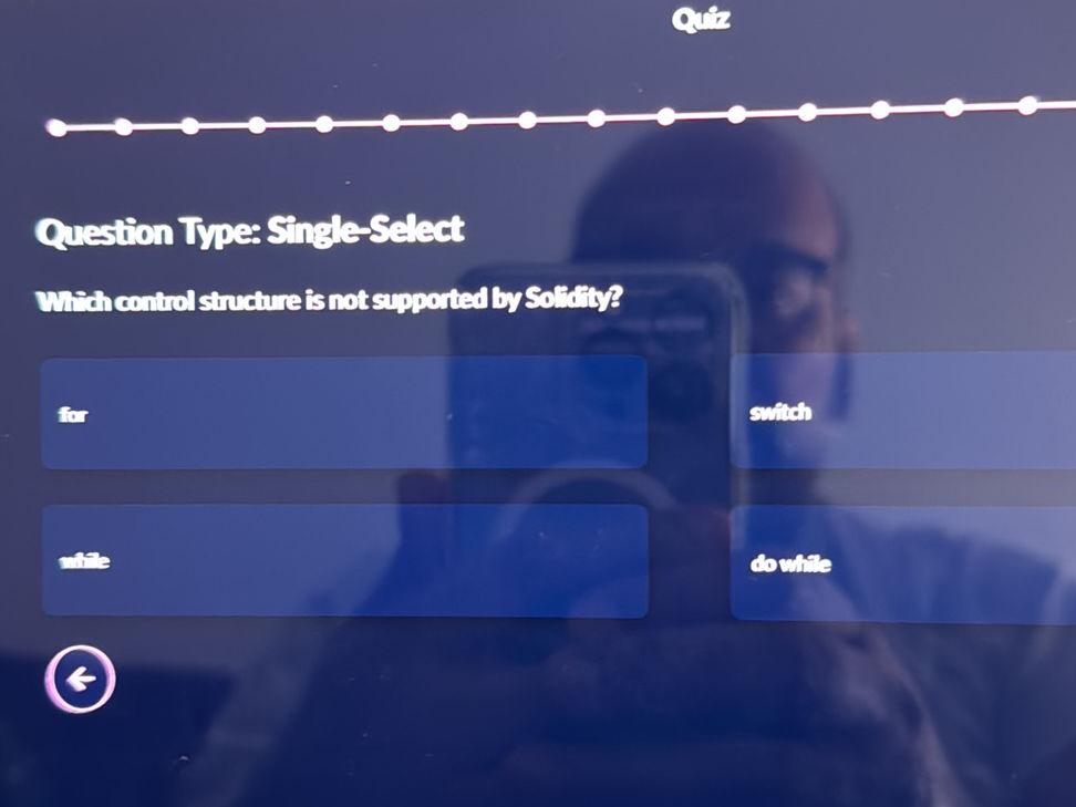 Which control structure is not supported by | StudyX