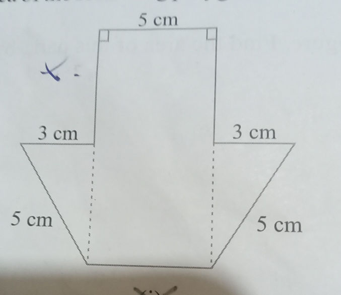 The image shows a composite shape made up of | StudyX