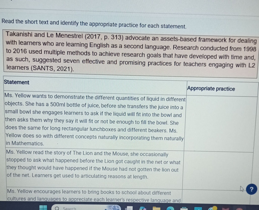 Read the short text and identify the | StudyX