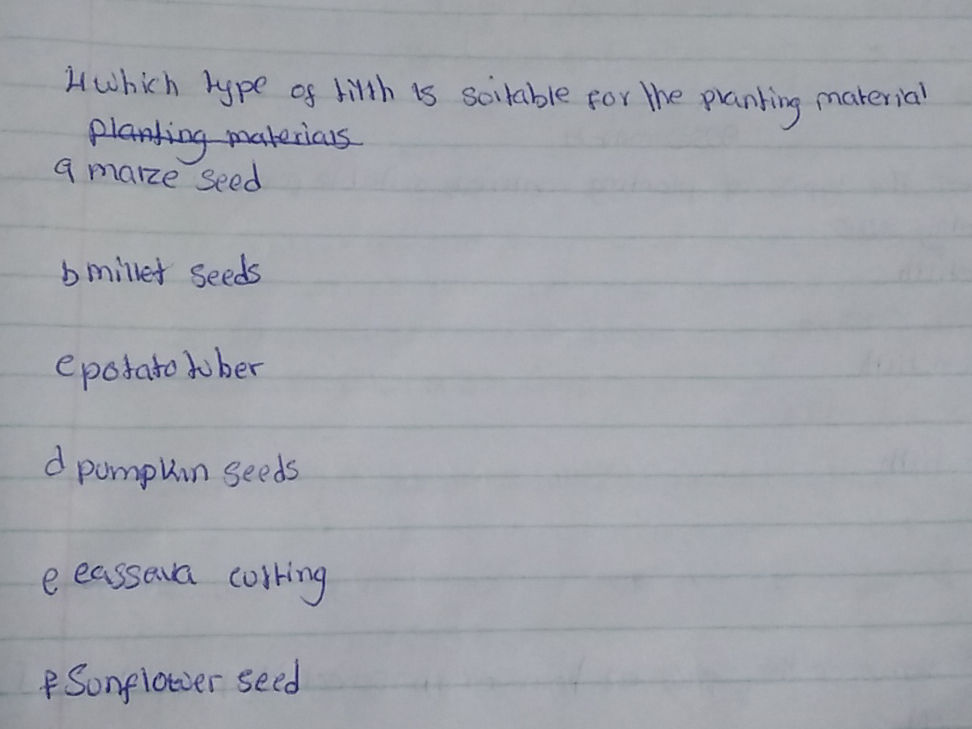 Hwhich type of tilth is scitable for the