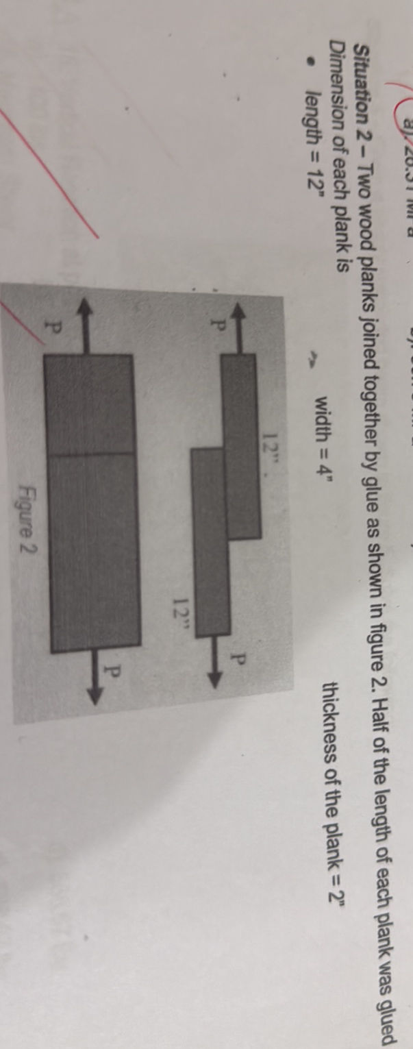 Situation 2 - Two wood planks joined | StudyX